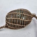 Vintage Fishing Float Set With Dark Olive Green Glass Float and Netted ...