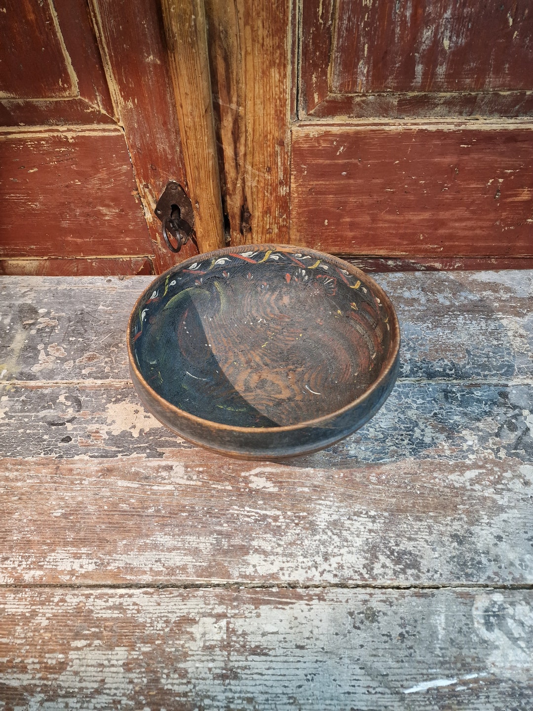 Stunning Antique Ale Bowl With Beautiful Patina - Norwegian Alebowl ...