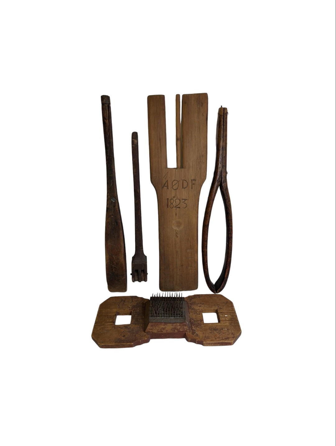 Vintage Norwegian Primitive Hand Tools Collection - Set of 5 Unique ...