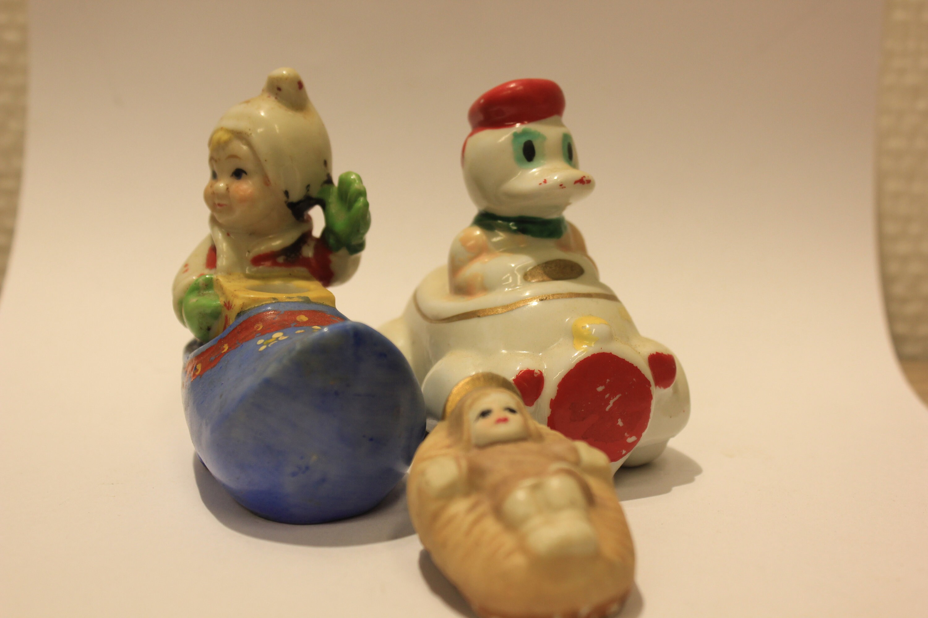 Collection of Three Small Porcelain Figures From the 50s | Etsy