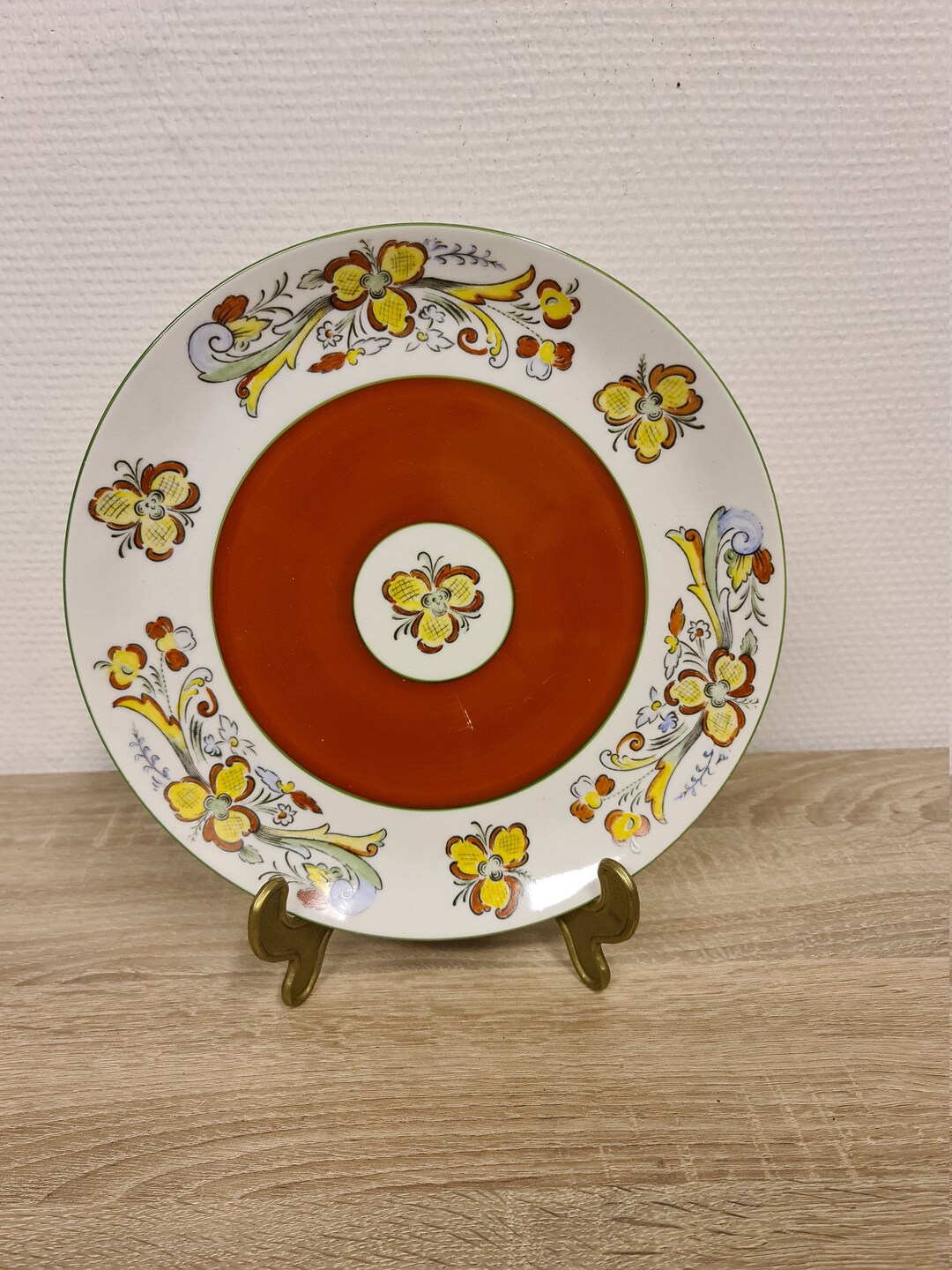 Exquisite Hand-painted Nordic Serving Plate - Rare Norwegian Object - Porsgrunn Porcelain Nordic ...