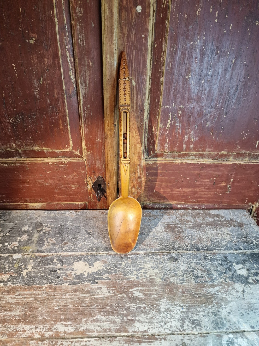 Beatiful Wooden Spoon, Chip Carving, Norwegian Folk-art,scandinavian ...