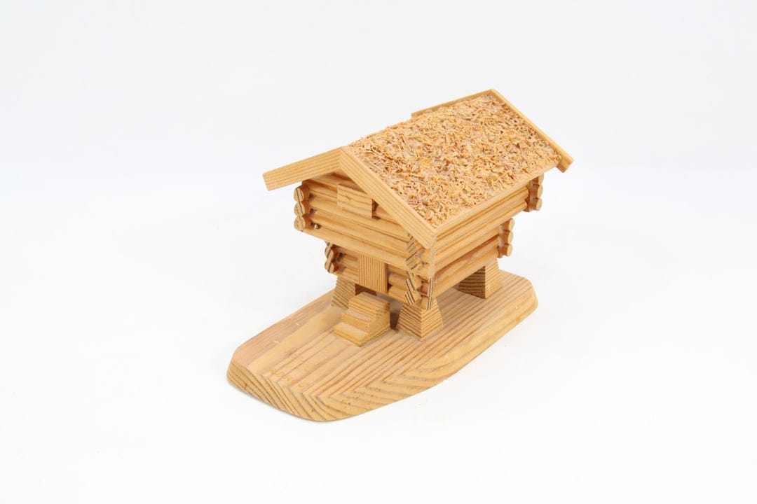 Norwegian Handcrafted Stabbur Match Holder 1970s | Wooden Folk Art ...
