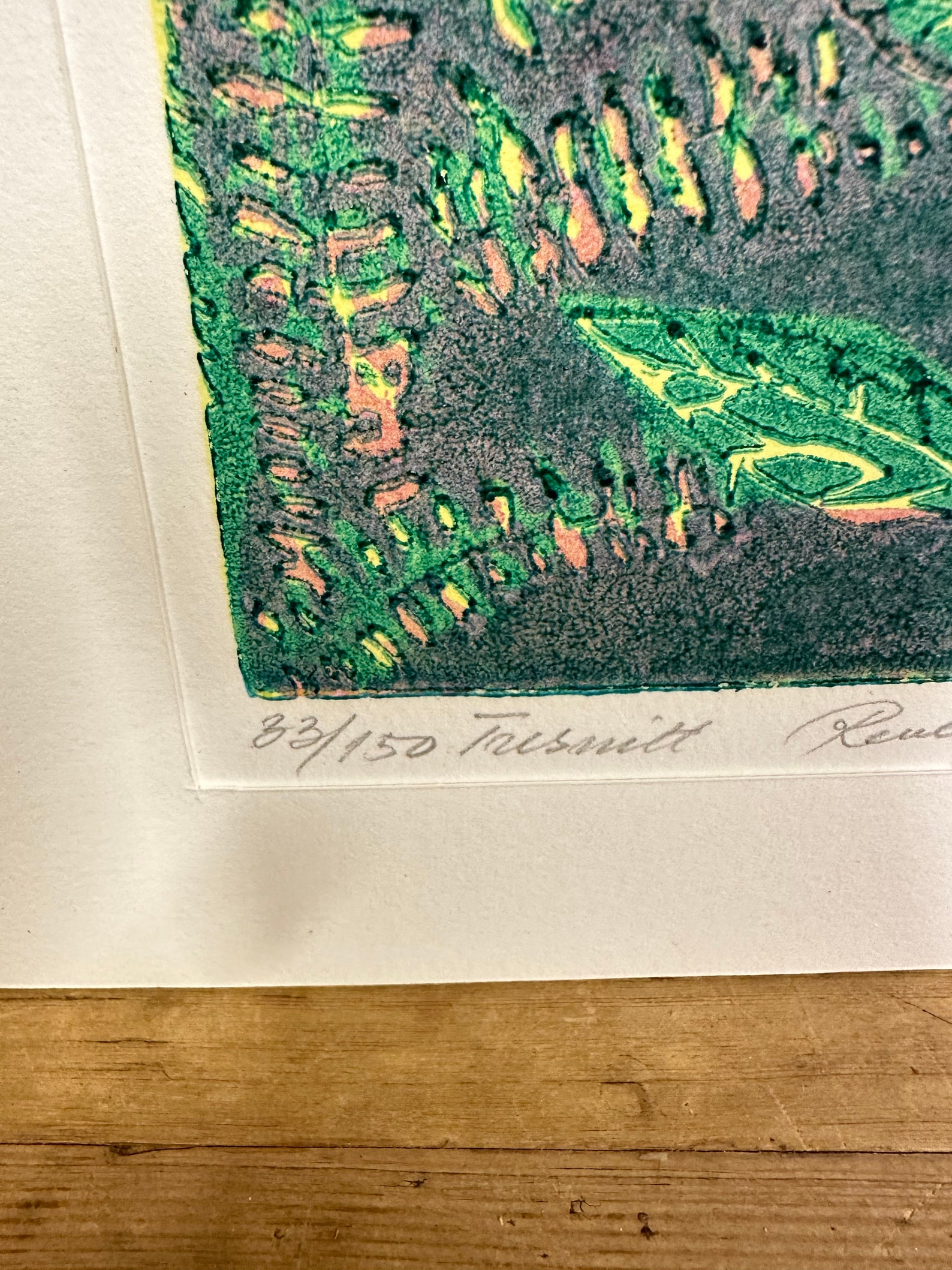 Limited Edition Collectible Vintage Xylography Art Print - Number 33/ ...