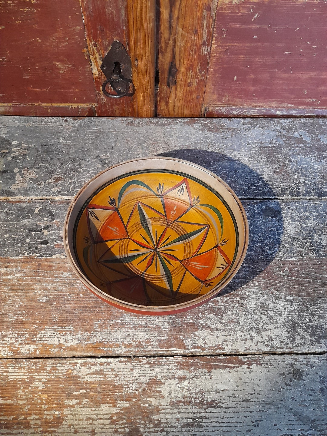 Fantastic Ale Bowl From 1900s, Telemark Rosemaling, Farmhouse Primitive ...