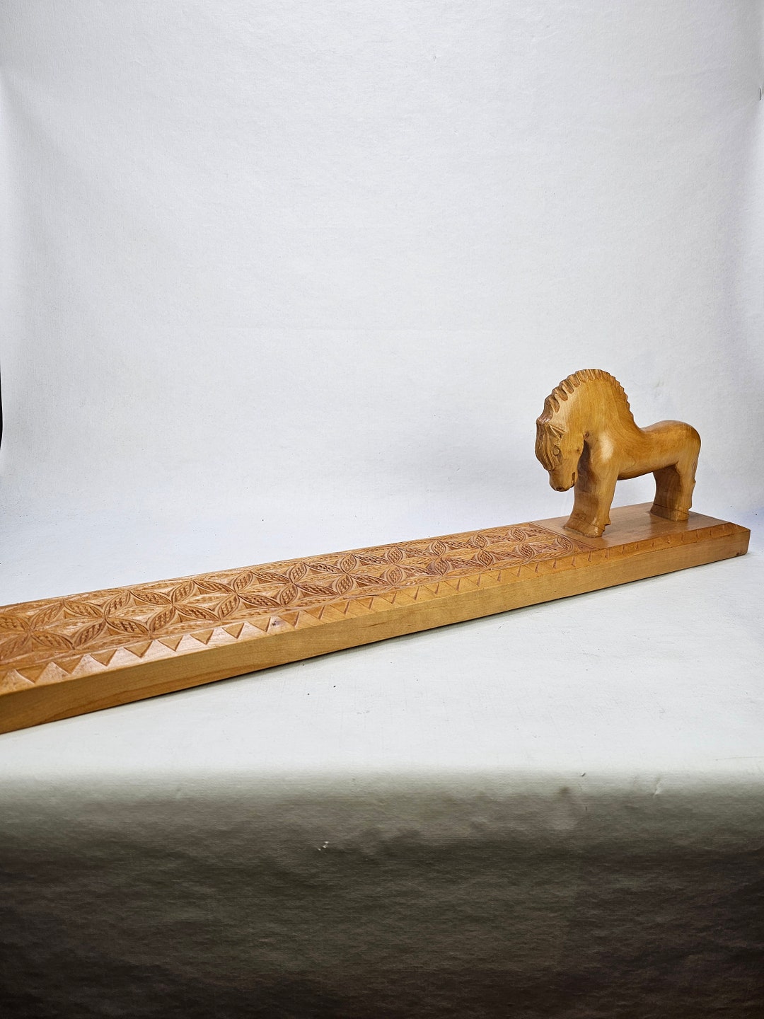Authentic Scandinavian Mangle Board With Stunning Rose Carving Hand ...