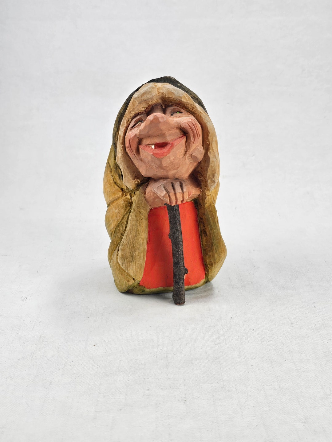 Handcarved Wooden Troll by Henning Engelsen - Norwegian Folk Art ...