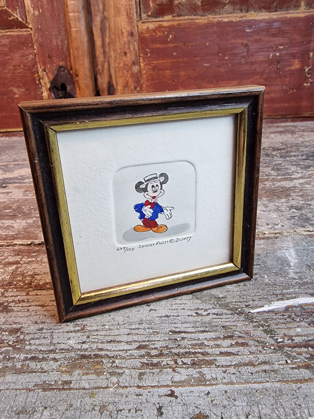 Vintage Etching of Mickey Mouse Sowa&reiser Germany Disney - Etsy