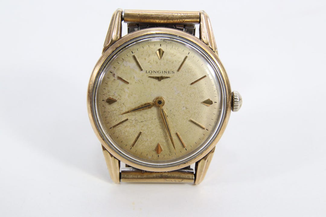 Vintage Longines Manual Wind Wristwatch | 1950s Gold Plated Case ...