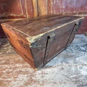 Unique Antique Rare Chest - Handmade Jewelry Box - Norwegian Trinket ...