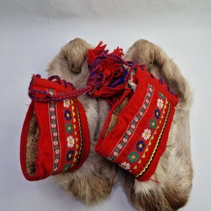 Norwegian Mid-century Sami Shoes and Purse,collectible Shoes ...