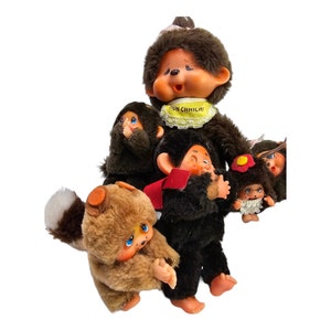 Vintage Lot Monchhichi Stuffed Dolls Monchichi Doll Vintage Toy - Etsy
