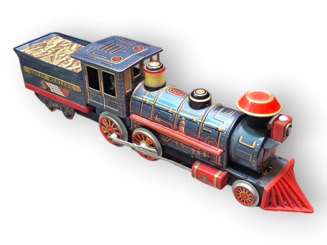 Tinplate Toy From Japan,great Western Train Electric Vintage Toy,rare ...