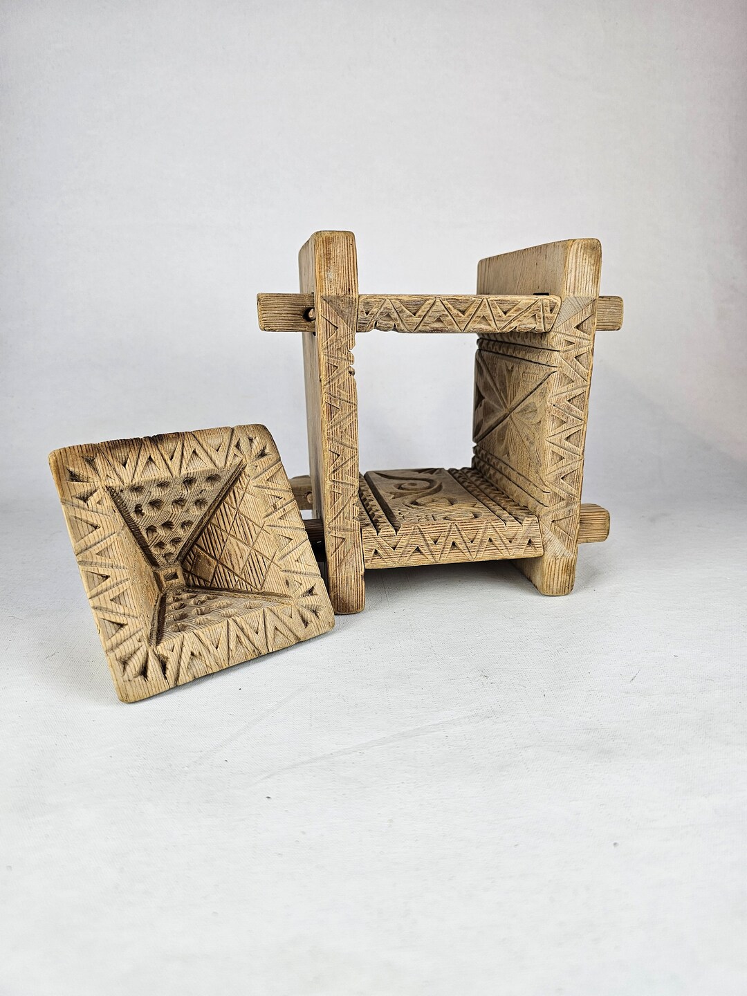 Antique Norwegian Butter Form - Hand Carved Butter Form Mold - Dated ...