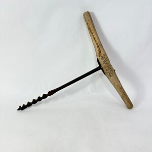 Norwegian Auger 1854 RW - Antique Hand Tool for Farm Use or Rustic ...