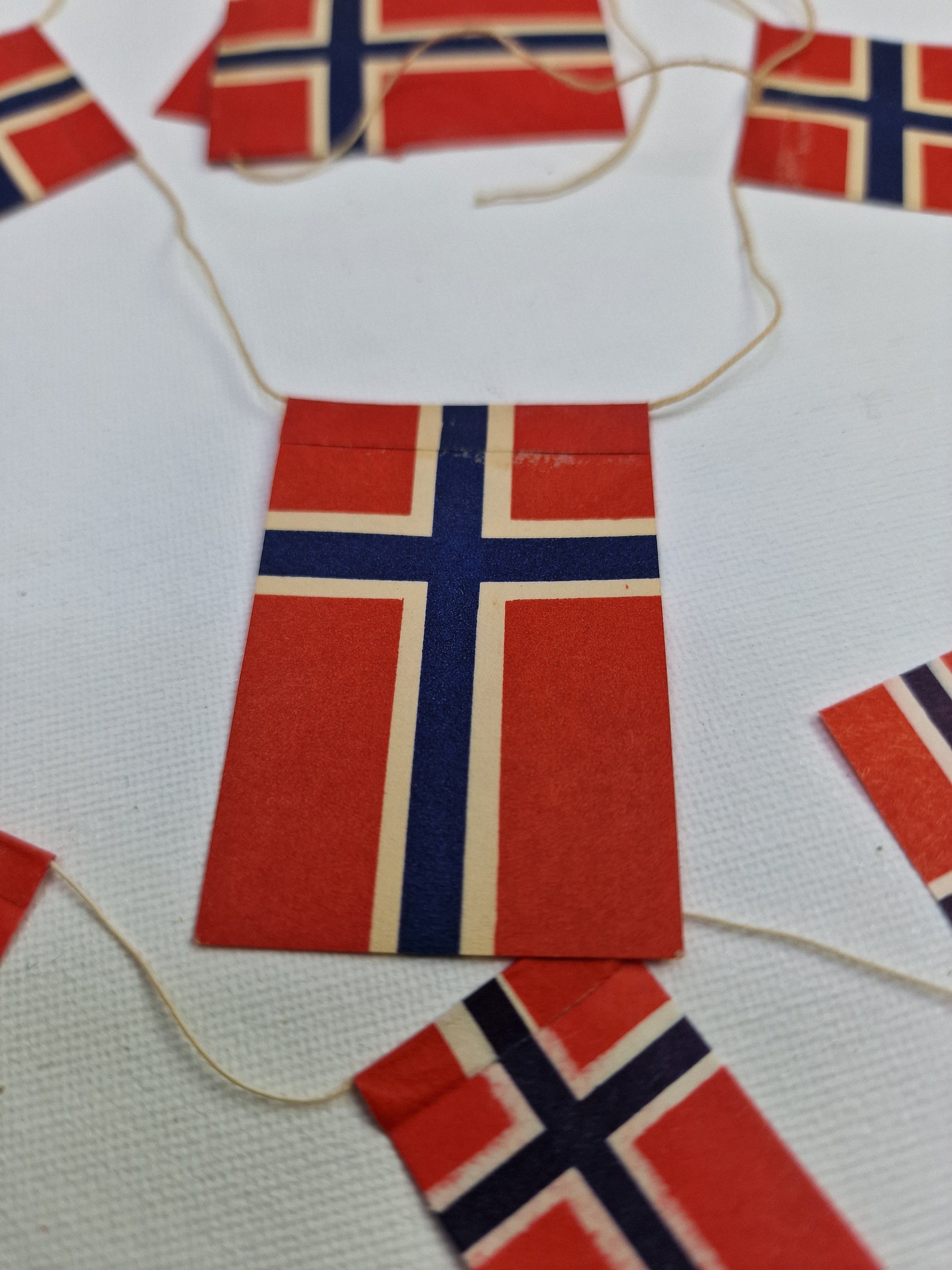 7 Strings With Norwegian Decorating Flags,norwegian National Flag ...