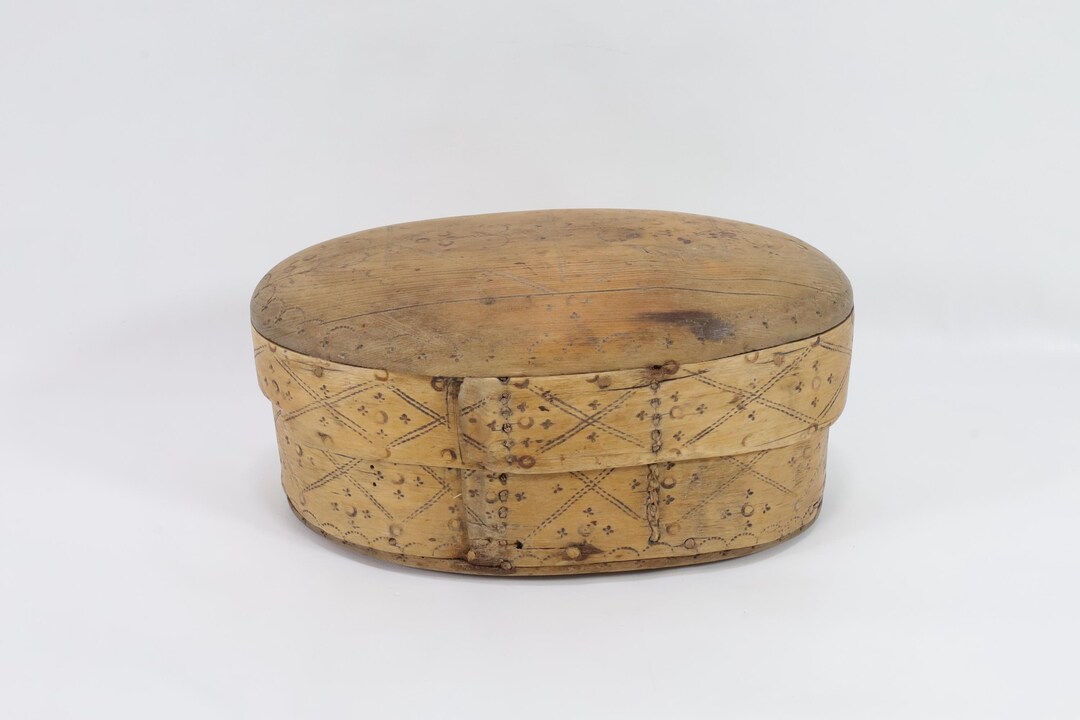Norwegian Antique Tine Box With Rustic Patina for Primitive Decor ...