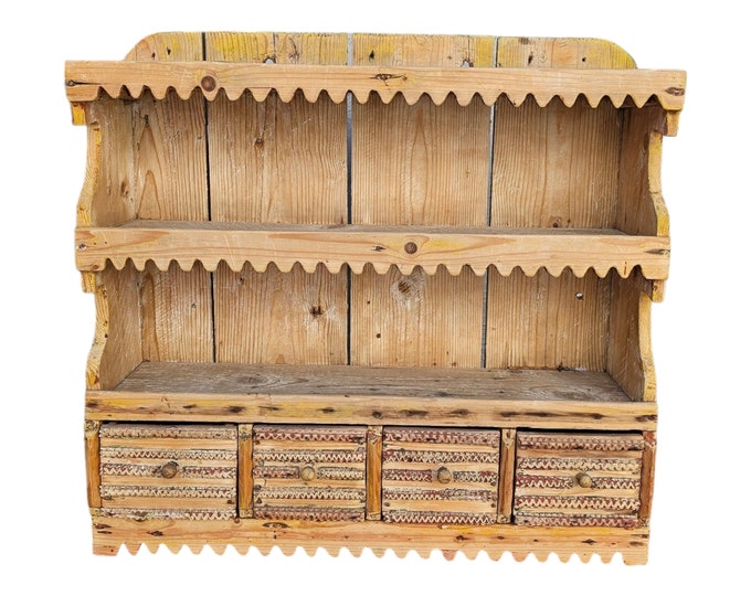 Beautiful Antique 1800s Primitive Wall Shelf Antique Interior Decor ...