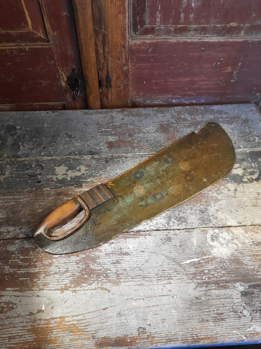 Antique Linen Knife, Rosemalt Norwegian Folkart, Old Traditional Tool ...