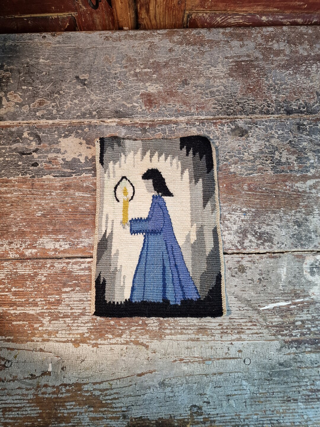 Rare Antique Handwoven Norwegian Weaving Test - Scandinavian Folk Art ...