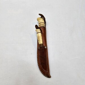 Norwegian Hand Made Sami Bone Knife - National Clothe Knife - Double ...