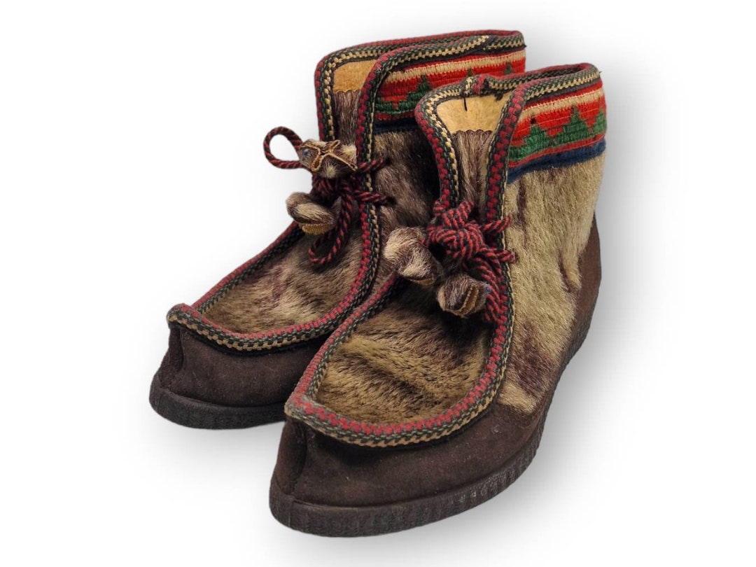 Norwegian Mid-century Sami Shoes, Collectible Shoes, Scandinavian ...