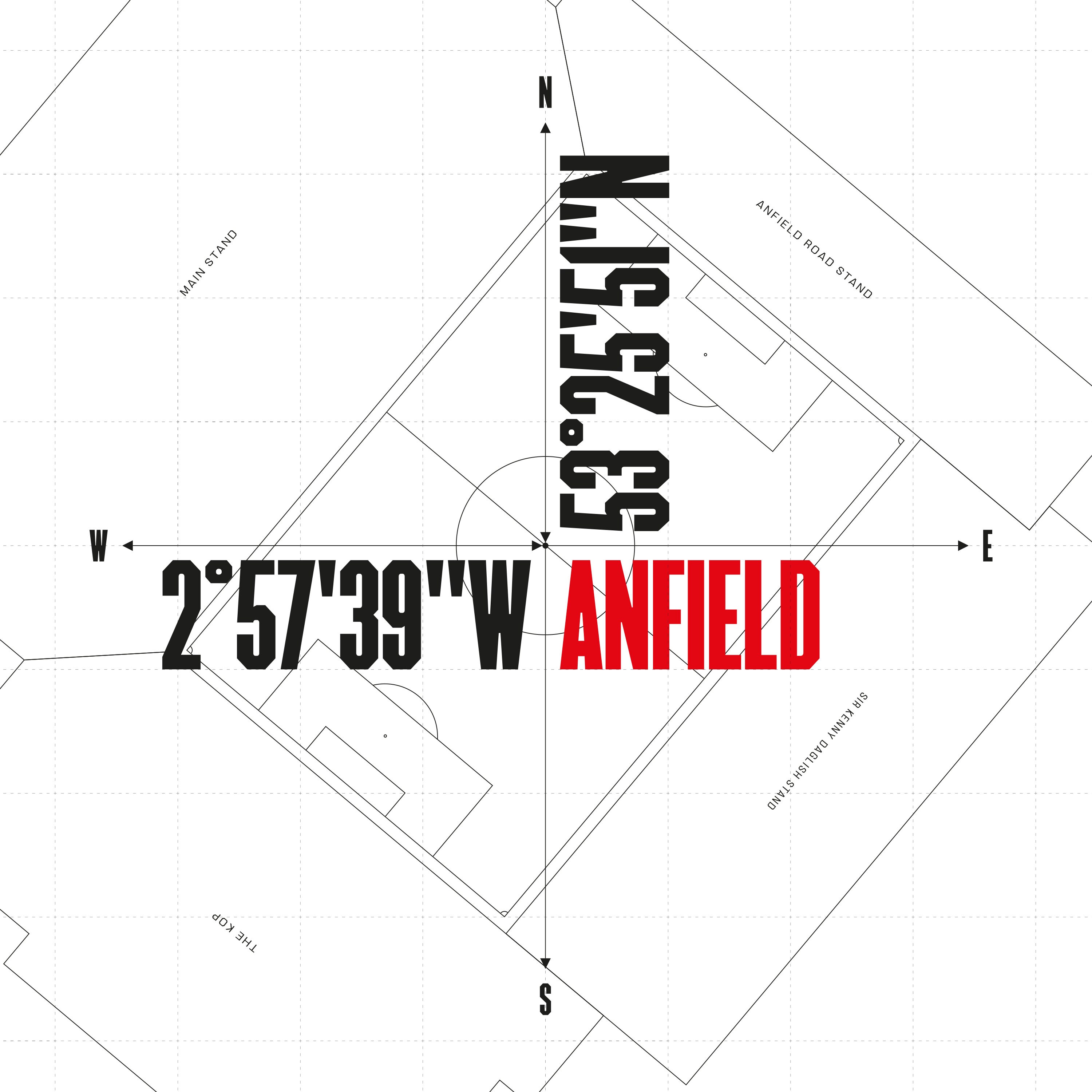 Liverpool Football Club Anfield Map A3 Art Print - Etsy