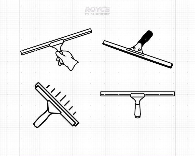 Squeegee Svg, Window Cleaner Clipart, Window Squeegee Png, Window ...