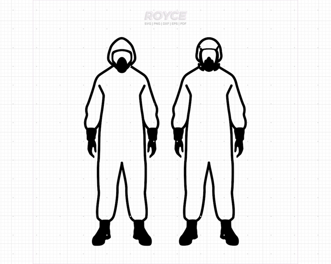 Hazmat Suit Svg, Hazmat Suit Clipart, Hazmat Suit Png, Hazmat Suit Dxf ...