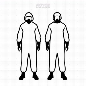 Hazmat Suit Svg, Hazmat Suit Clipart, Hazmat Suit Png, Hazmat Suit Dxf ...