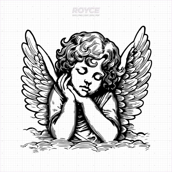 Vector angelito - Etsy México