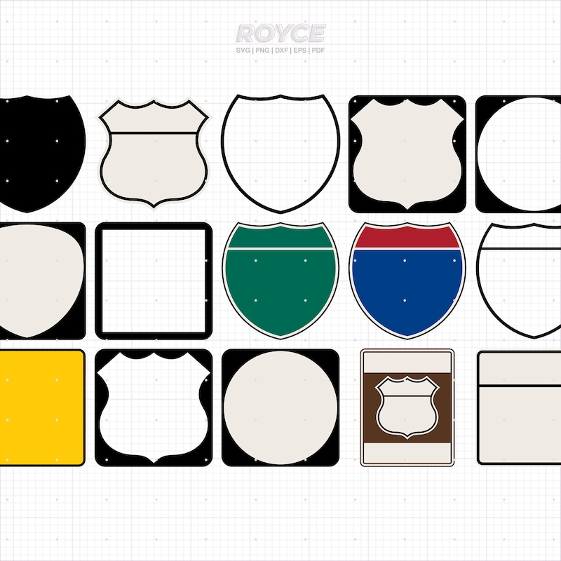 Highway Shields Svg - Etsy