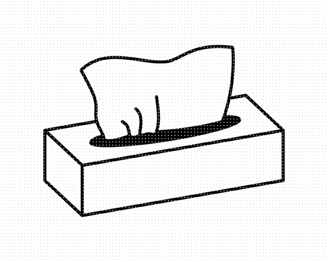 Facial Tissue Box Svg, Face Tissue Clipart, Tissue Png, Paper Dxf Logo ...