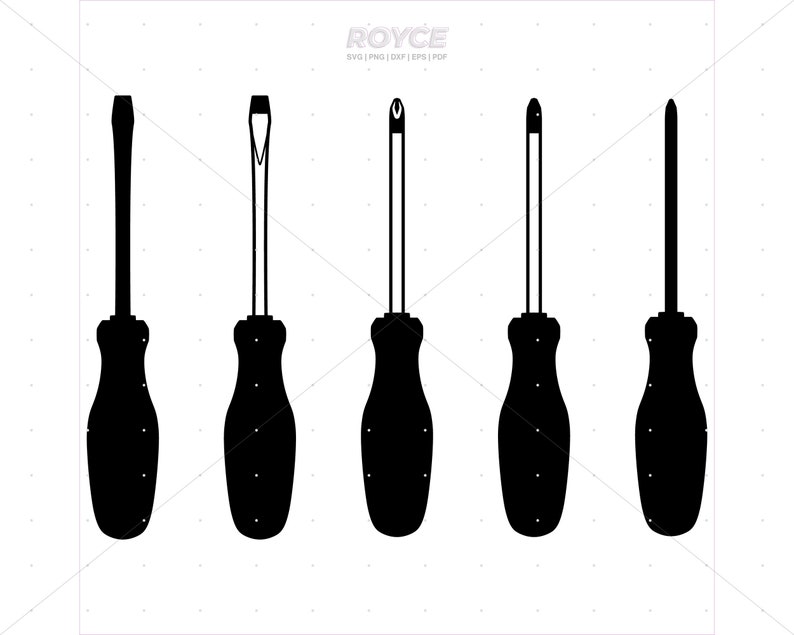 Screwdriver SVG Clipart: Cut Files for Cricut (digital Download) - Etsy