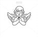 Cherub Angel Svg, a Praying Angel Clipart, Cherub Png, Angel Dxf ...