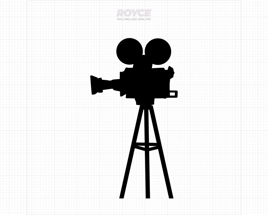 Vintage Film Camera With Tripod Svg, Projector Svg, Film Svg, Clipart ...