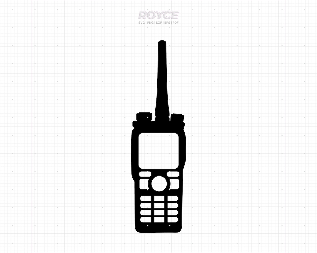 Handheld Radio SVG Cut Files: Cricut, Silhouette (digital Download) - Etsy