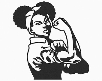 Strong Woman Rosie the Riveter Sublimation Bundle Rosie the - Etsy