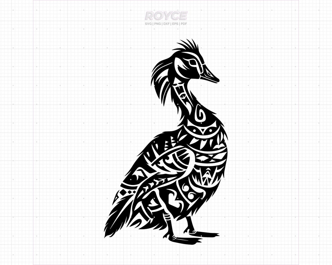 Tribal Goose Svg, Goose Clipart, Tribal Goose Png, Goose Dxf, Tribal ...
