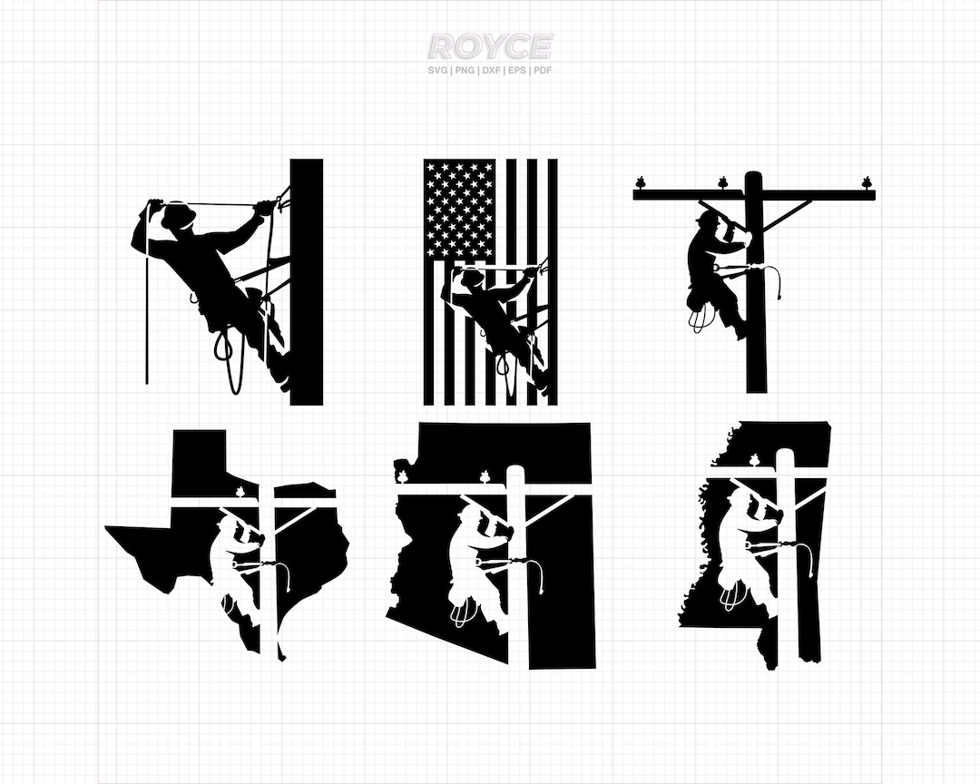 Lineman Svg, Lineman With American Flag Svg, Lineman Texas Map Svg ...