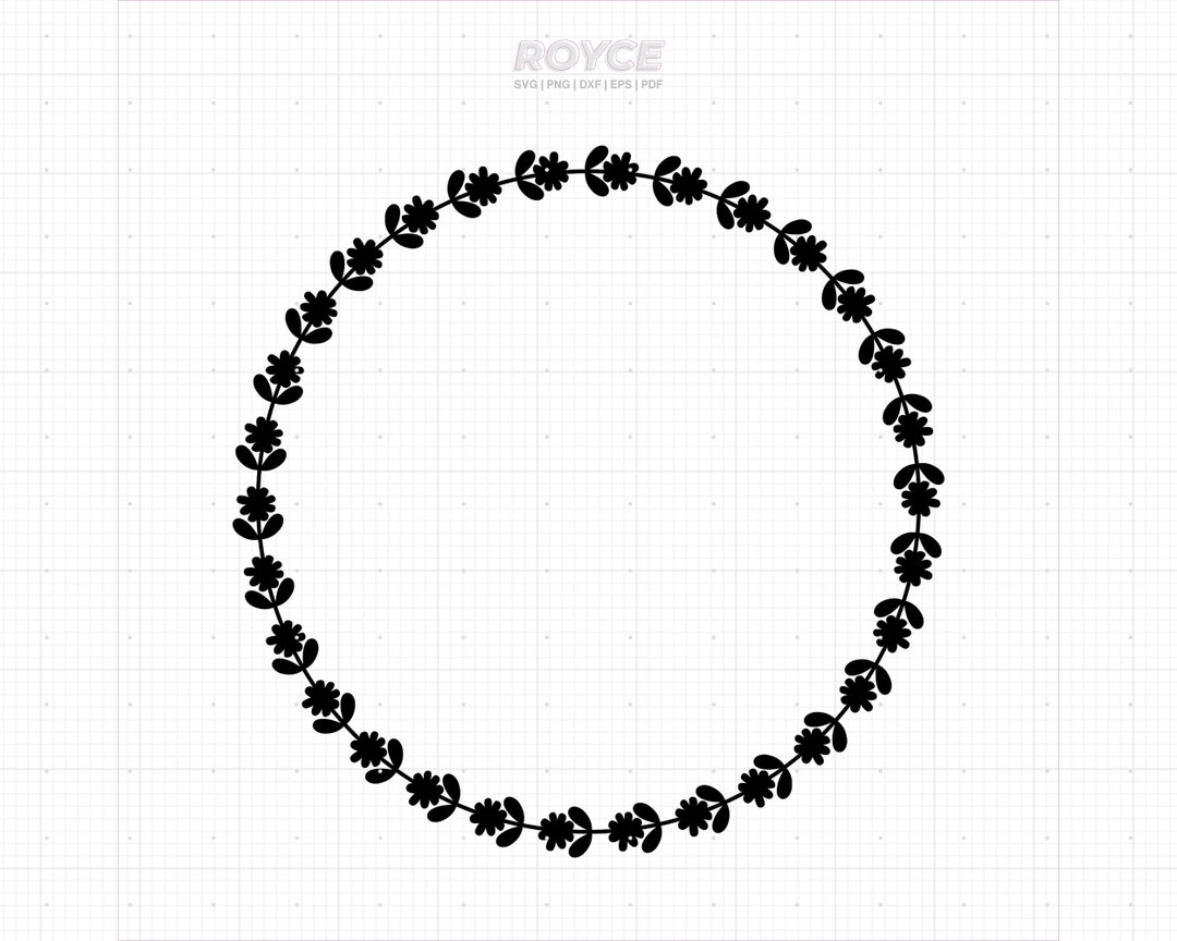 Floral Wreath Svg, Farmhouse Wreath Svg, Circle Border Svg, Monogram ...
