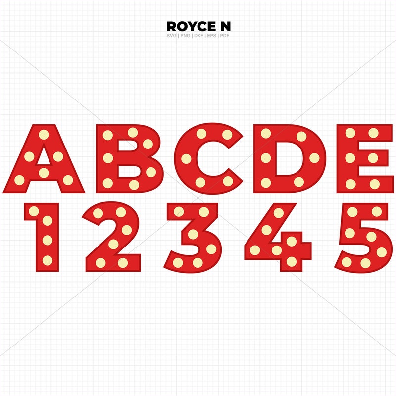 Marquee Numbers - Etsy