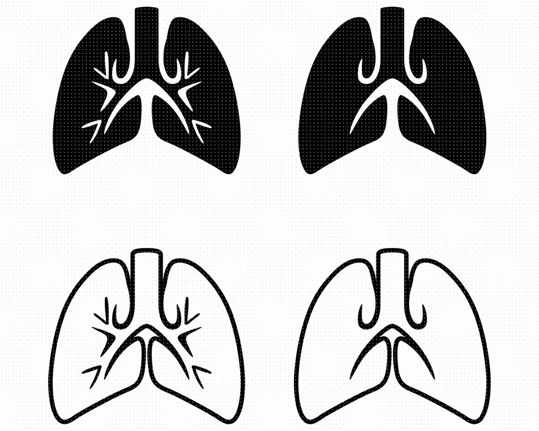 Lung SVG Clipart: Lung Transplant, Disease Awareness (cut Files) - Etsy