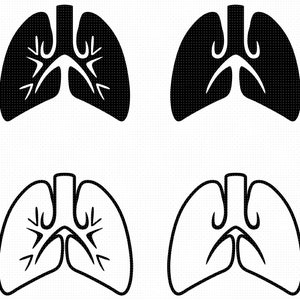 Lung SVG Clipart: Lung Transplant, Disease Awareness (cut Files) - Etsy