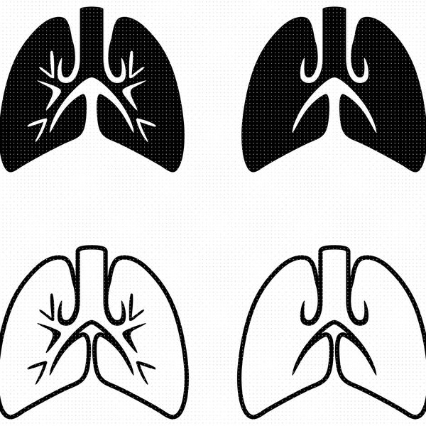 Lung Svg - Etsy