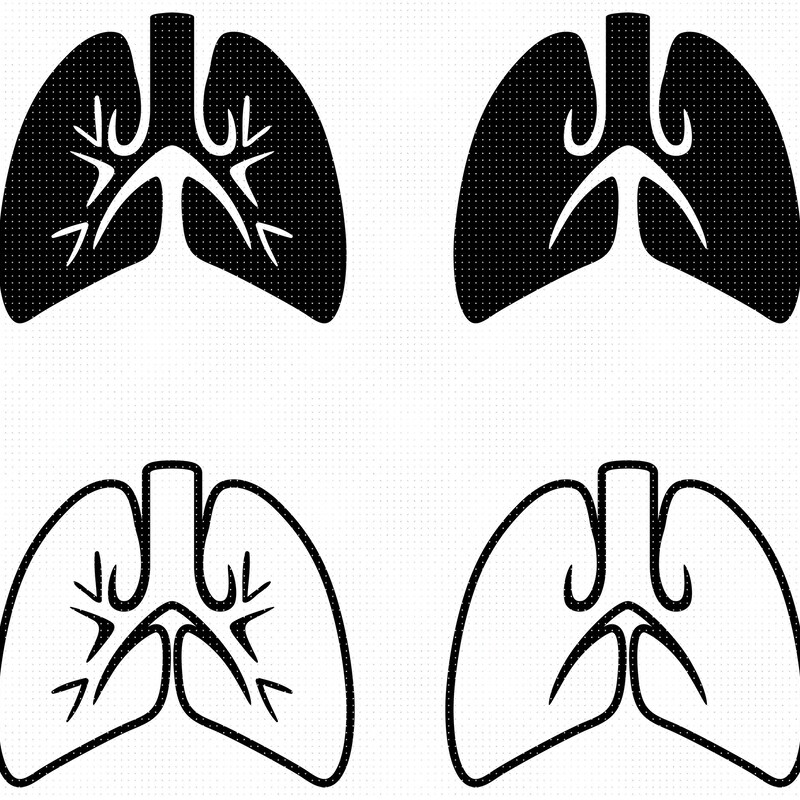 Lung Svg - Etsy