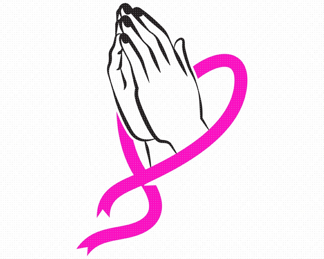 Awareness Ribbons Svg Praying Hands Clipart Pancreatic - Etsy