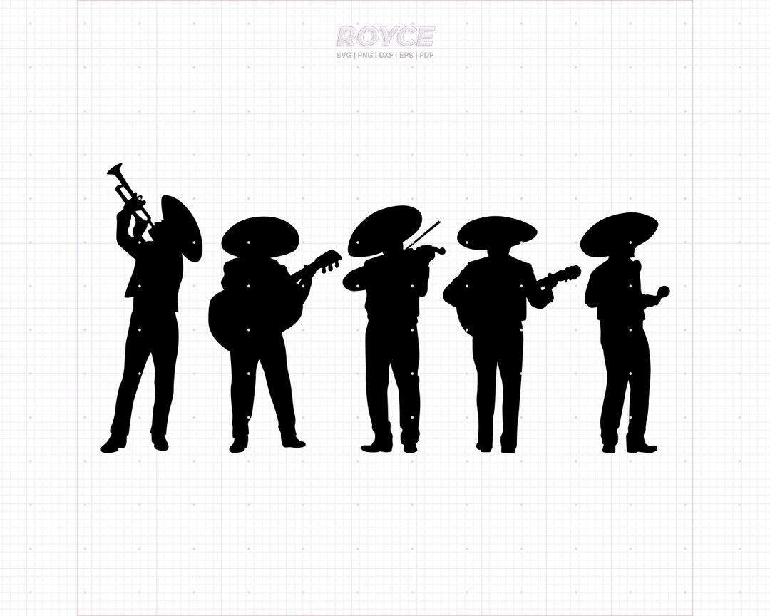 Mariachi Band SVG Clipart: Cricut Cut Files (digital Download) - Etsy