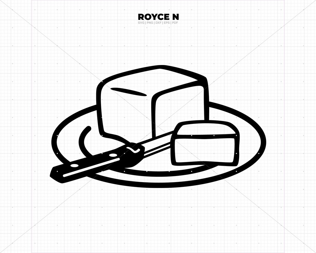 Butter Svg, Butter Clipart, Butter Png, Butter Dxf, Butter Silhouette ...