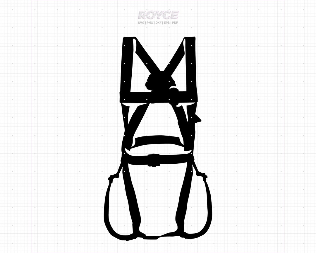 Safety Harness Svg, Protection Harness Clipart, Harness Png, Safety ...